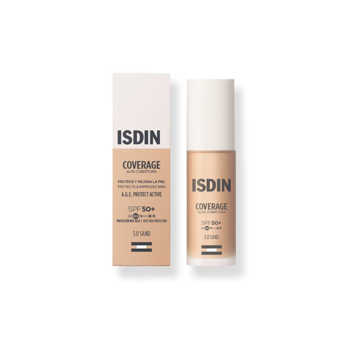 Isdin FP Coverage Tono 3 Sand SPF50 Protector Solar con Color 30ml ...